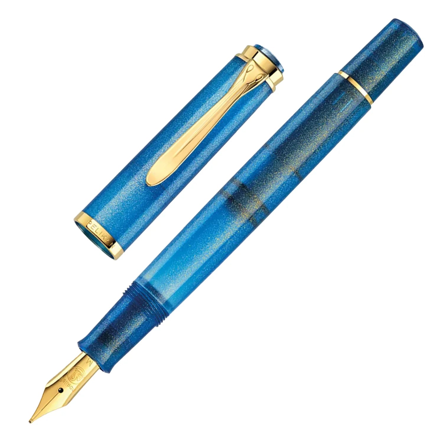 Pelikan M200 Fountain Pen - Golden Lapis – Writing Wonders