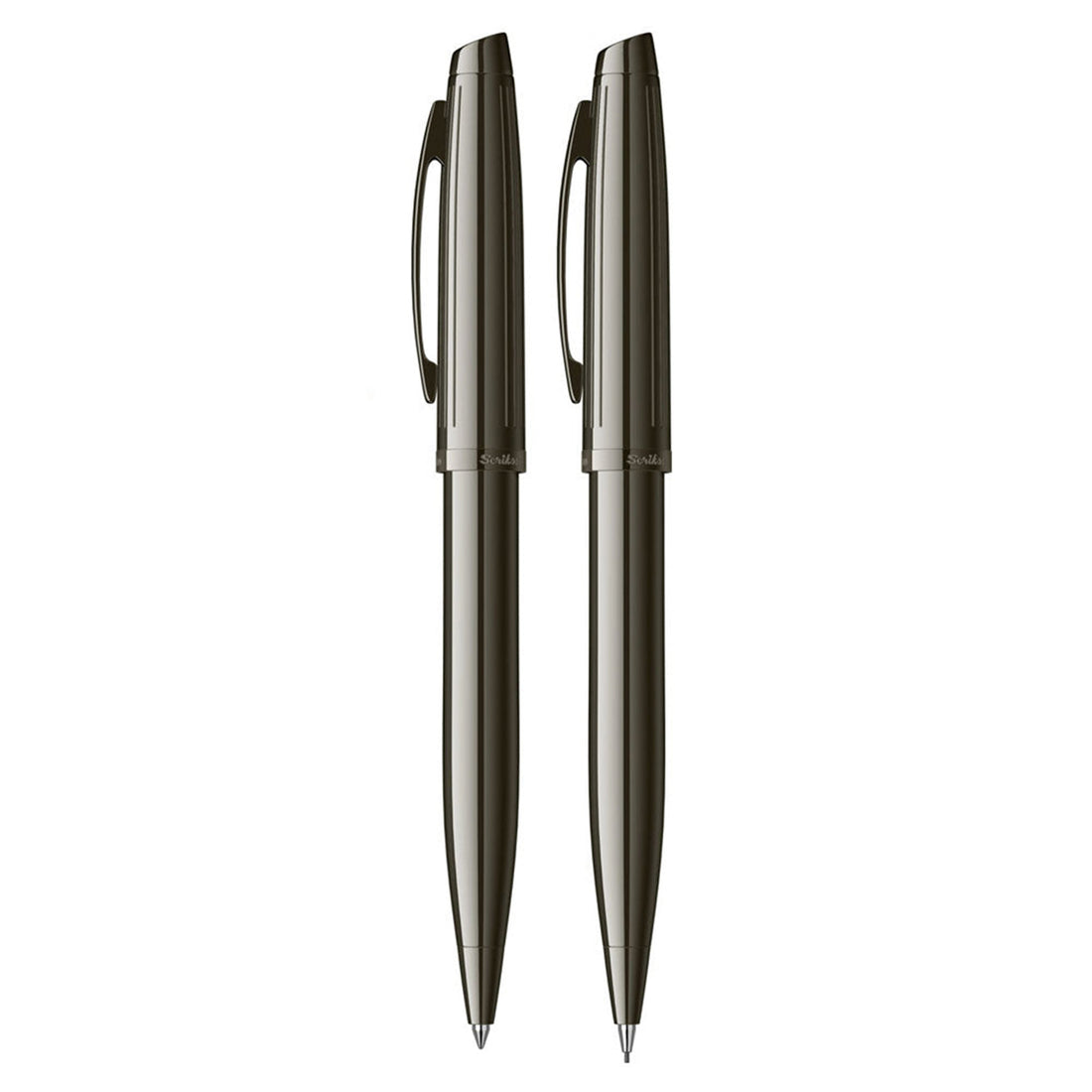 Scrikss Oscar 39 Ballpoint Pen & Mechanical Pencil Set | Titanium ...